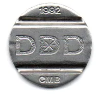 Numis Market - Ficha Telefonica - DDD - CMB - Sistema Telebras - 1992