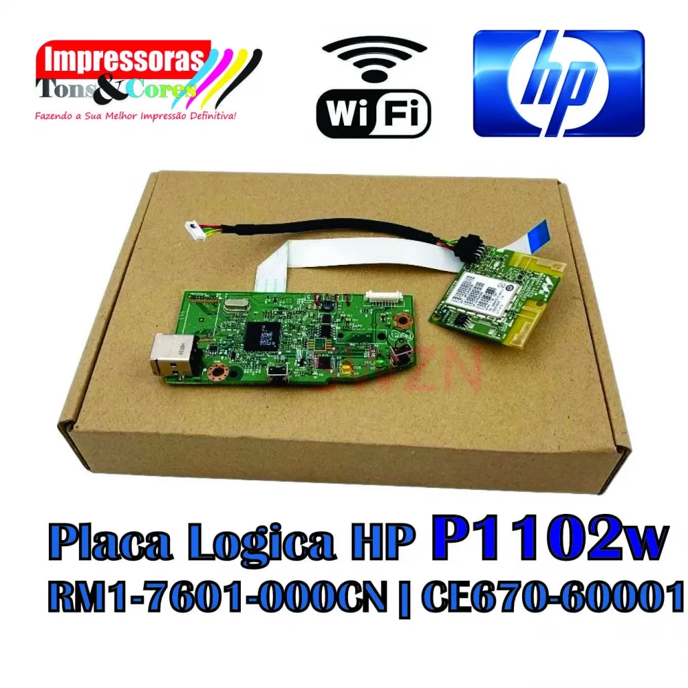 Impressoras tons e cores - Placa Lógica HP LaserJet P1102W | RM1-7601 ...