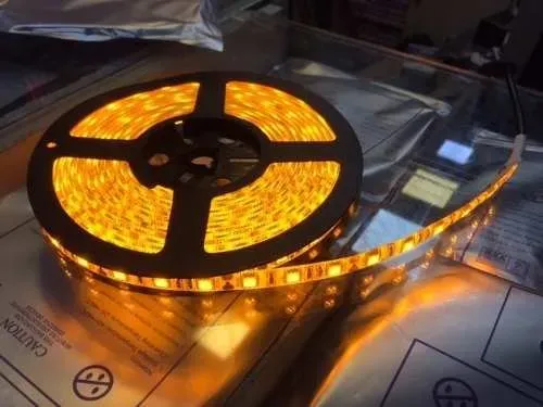 Elétrica Santa Ifigênia | Materiais Elétricos - Fita LED 5050 AMBAR LARANJA 12v rolo 5 metros ...