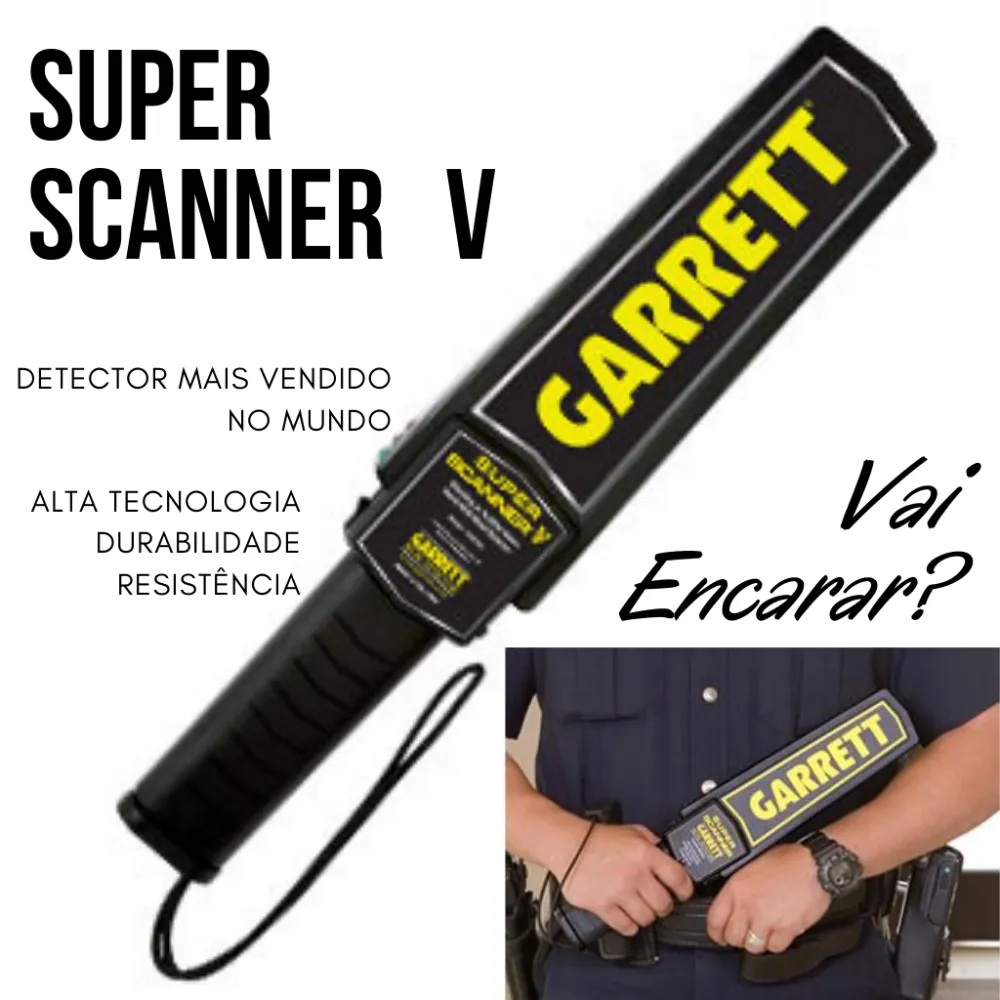Brasil Detectores - Detector de Metais Garrett SUPERSCANNER V