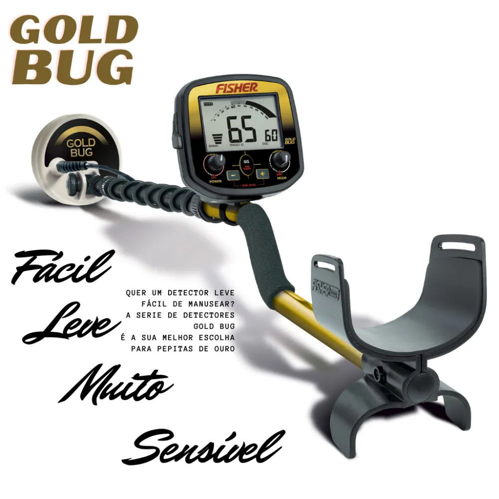 Brasil Detectores - Detector de Metais Fisher Gold Bug
