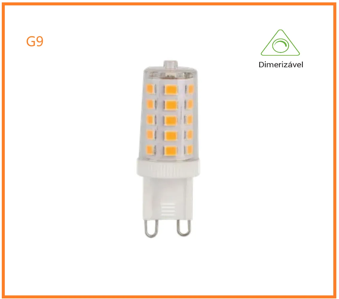 Elétrica Santa Ifigênia | Materiais Elétricos - Lampada Led DIMERIZAVEL G9 HALOPIN 3W Biv