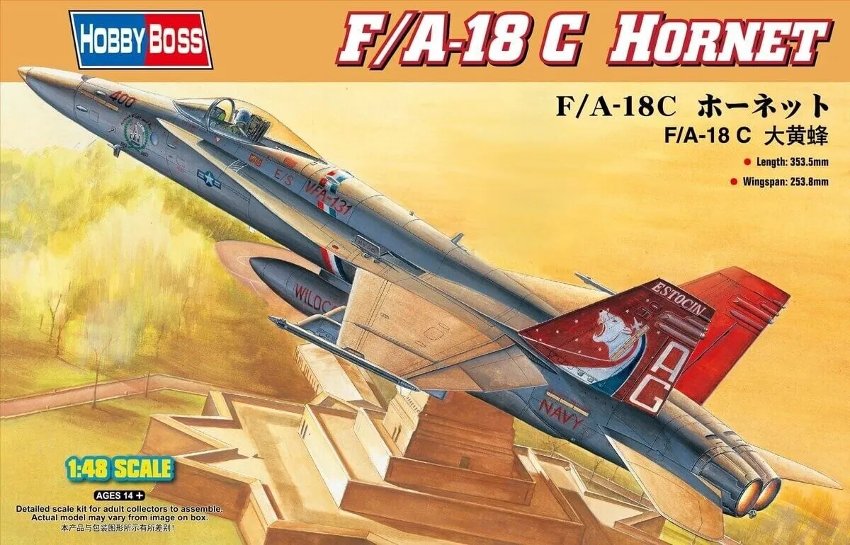Petrohobby Modelismo - Hobby Boss F/A-18C Hornet Airplane Model ...