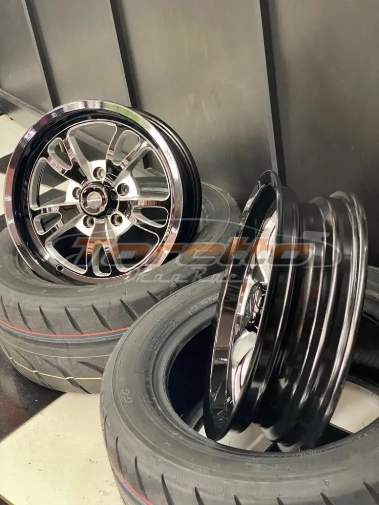 Toretto Drag Race - Rodas PATRIOT GLOSS BLACK Aro 15 Tala 4 5X114 ...
