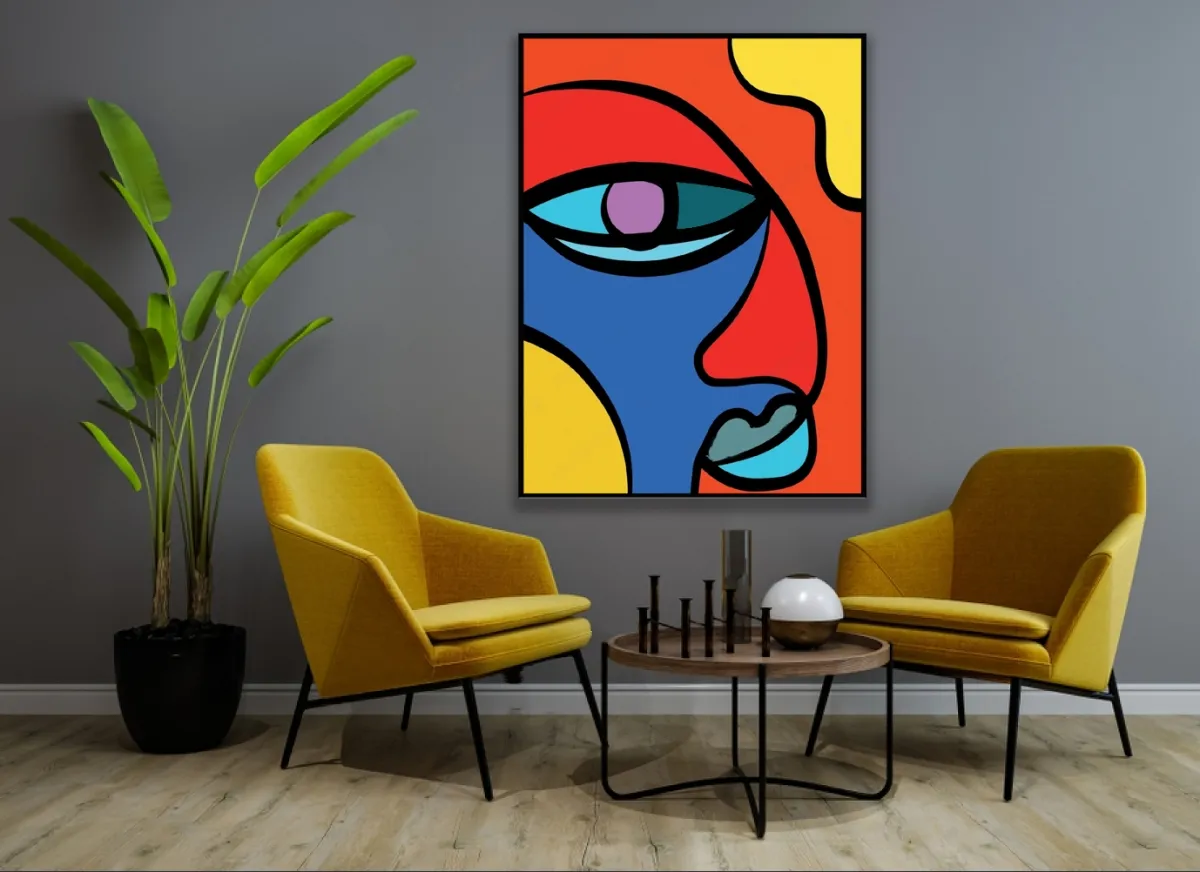 Quadros Love - Quadro Abstract Face