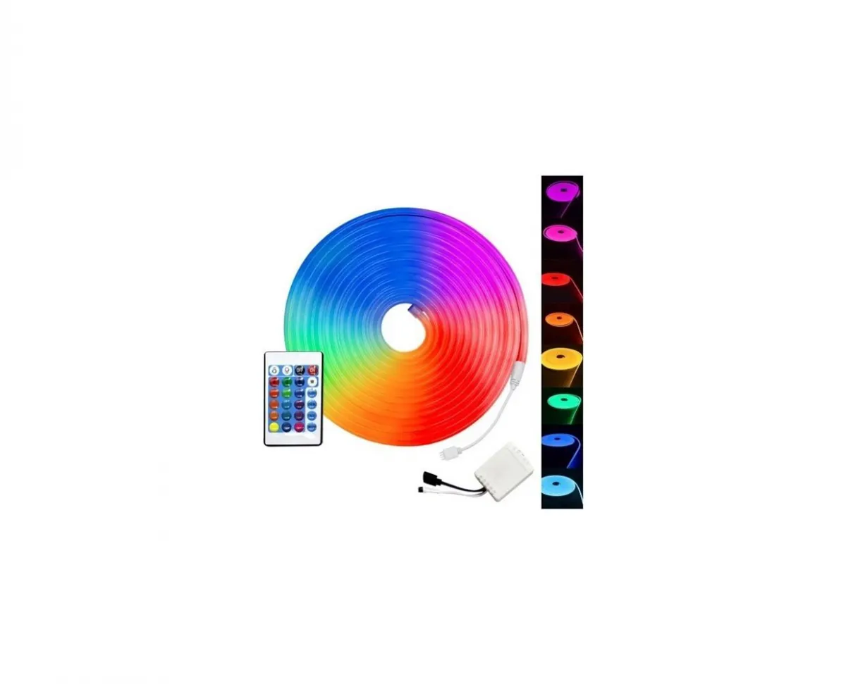 Elétrica Santa Ifigênia | Materiais Elétricos - Mangueira Fita Neon Rgb Colorido 12v com fonte ...