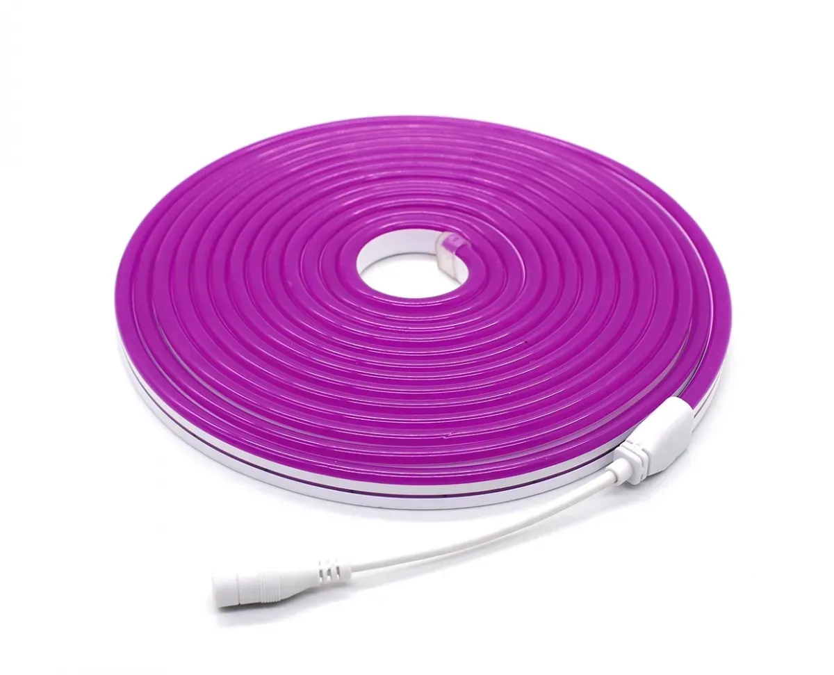 Elétrica Santa Ifigênia | Materiais Elétricos - Mangueira Fita LED Neon ROXO 12v rolo 5 metros ...