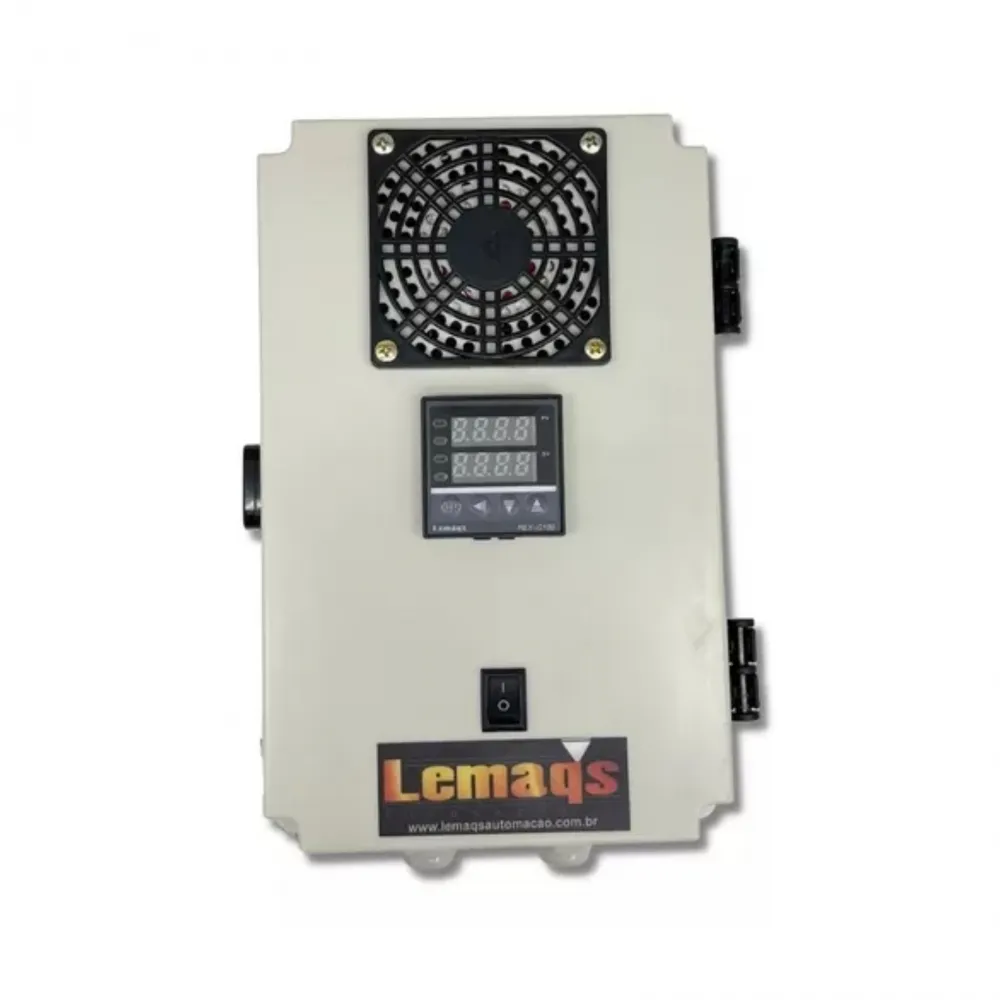 LEMAQS AUTOMACAO - CONTROLADOR TEMPERATURA EM CAIXA MONTADA E SENSOR K 600 GRAUS