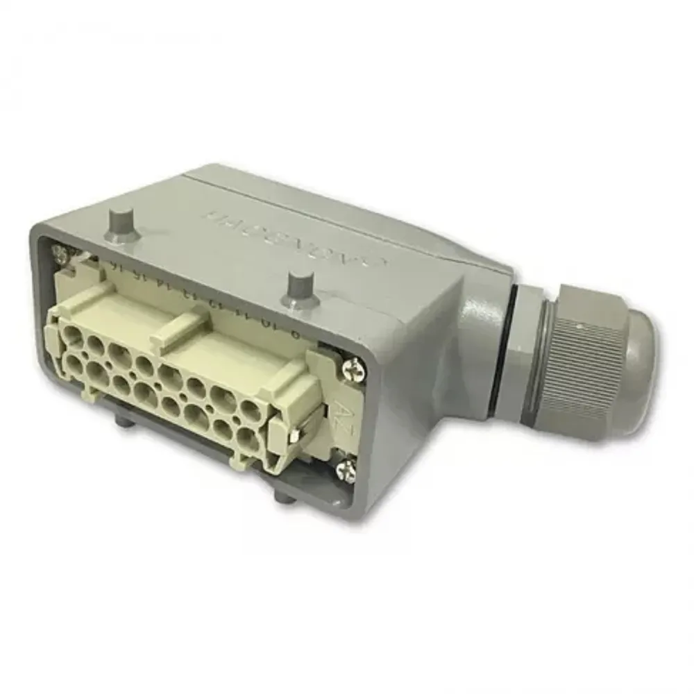 LEMAQS AUTOMACAO - PLUG TOMADA MULTIPOLAR INDUSTRIAL 16 PINOS LADO / FÊMEA