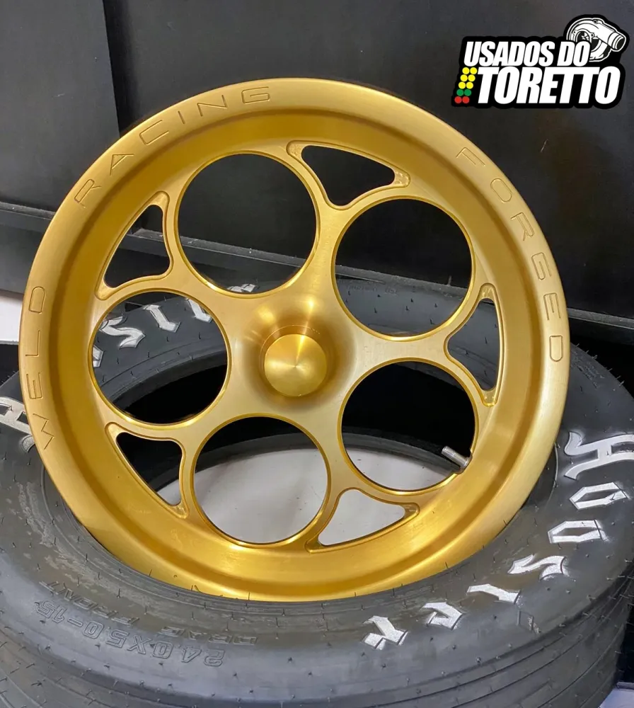 Toretto Drag Race - Rodas Weld Magnum Gold Spindle (PAR)- USADOS DO ...