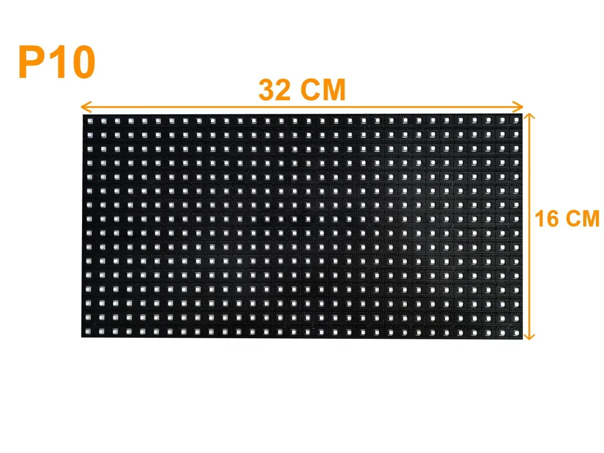 Paineis D'Impacto - Painel de LED RGB P10 2.96 x 2 metros