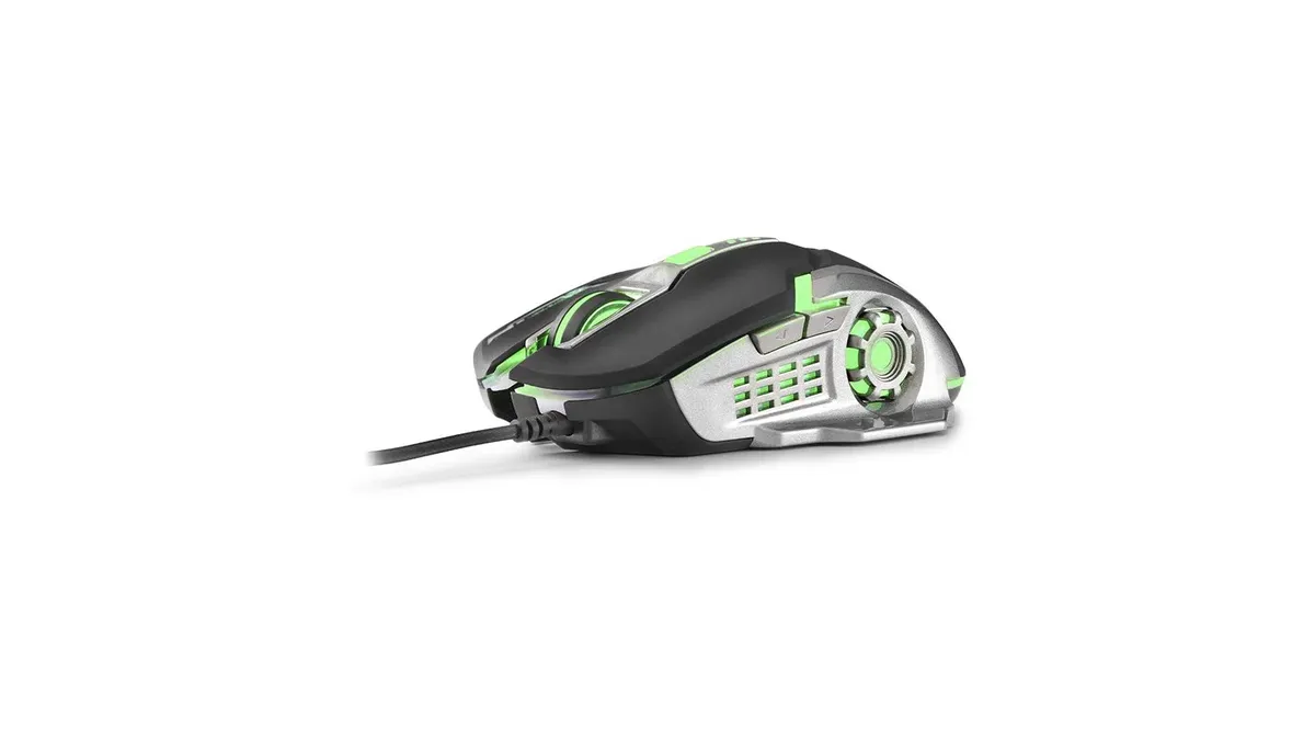 Mayber Distribuidora - Mouse Gamer 2400DPI Preto e Cinza Multilaser - MO269