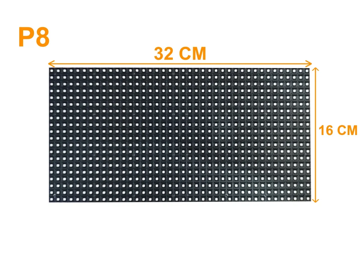 Paineis D'Impacto - Painel de LED RGB P8 2 x 2 metros