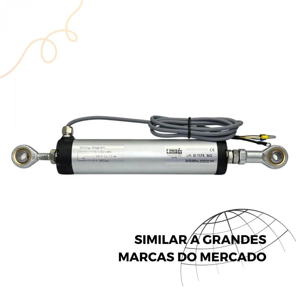 LEMAQS AUTOMACAO - RÉGUA POTENCIOMÉTRICA CORPO CILÍNDRICO MOD. KPC 600mm