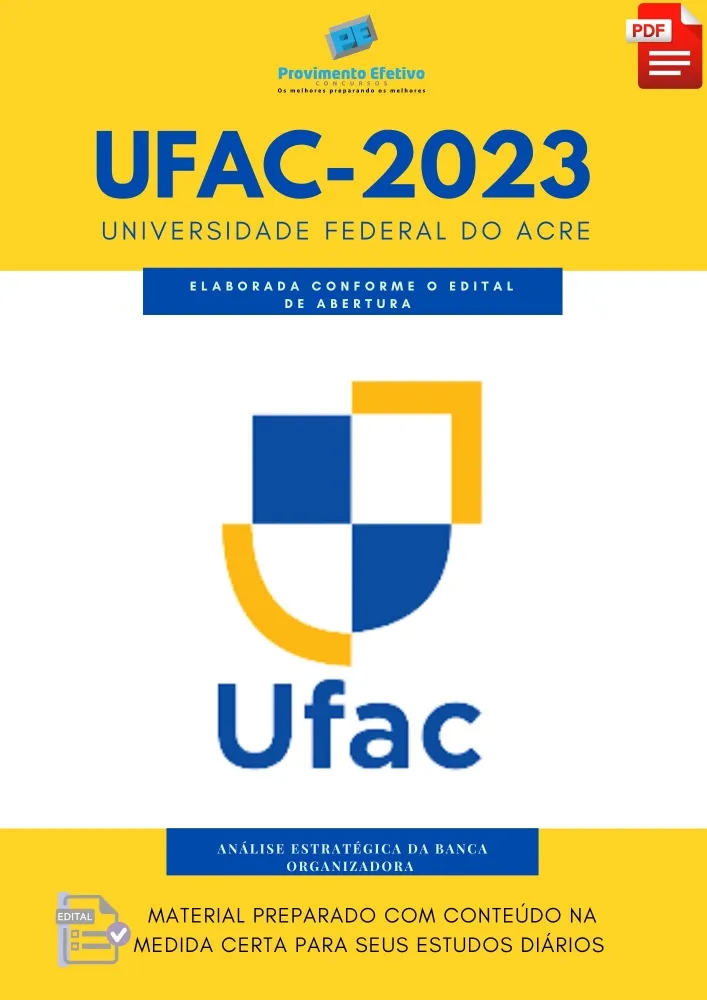 Provimento Efetivo Concursos - Apostila UFAC 2023 Concurso