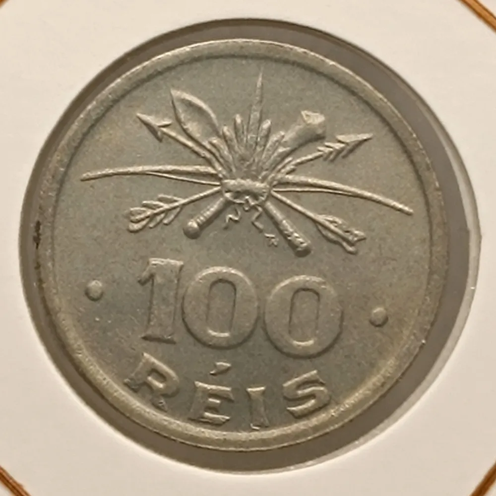 Contagem Numismática - Moeda 100 Reis 1932 - Série Vicentina - Flor de ...