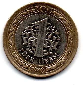 Numis Market - Turquia - 2020 - 1 Lira