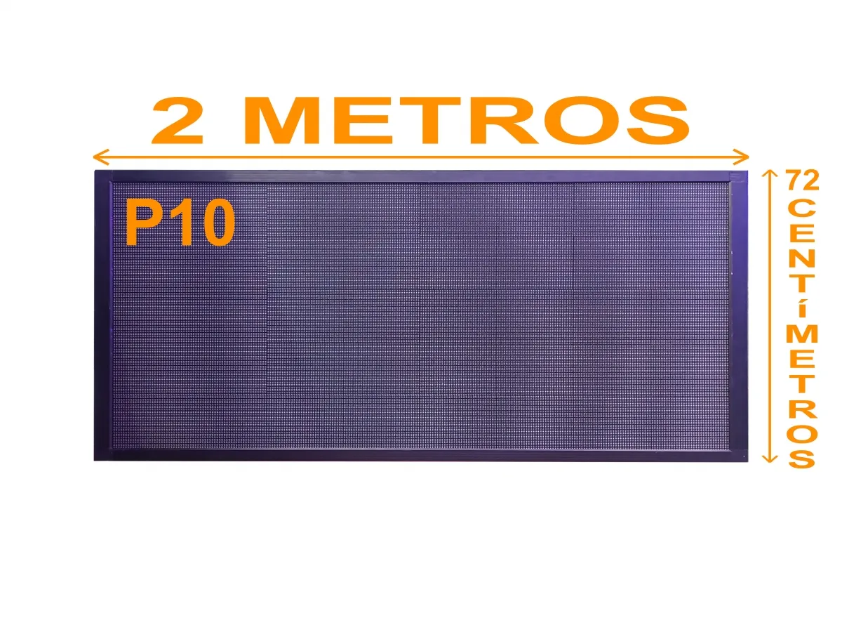 Paineis D'Impacto - Painel de LED RGB P10 2 x 0,72 metros