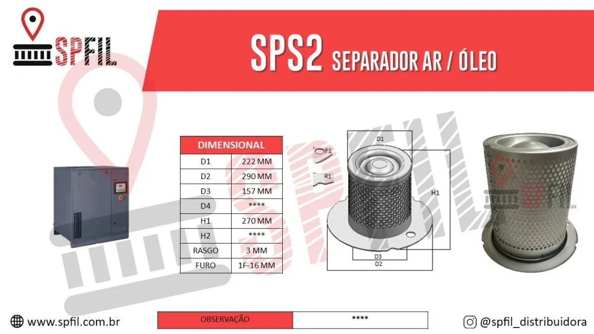 SPFIL - Separador Ar / Óleo SPS2