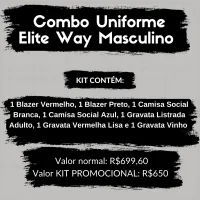 Shop Originals - Combo Uniforme Elite Way Masculino Deluxe