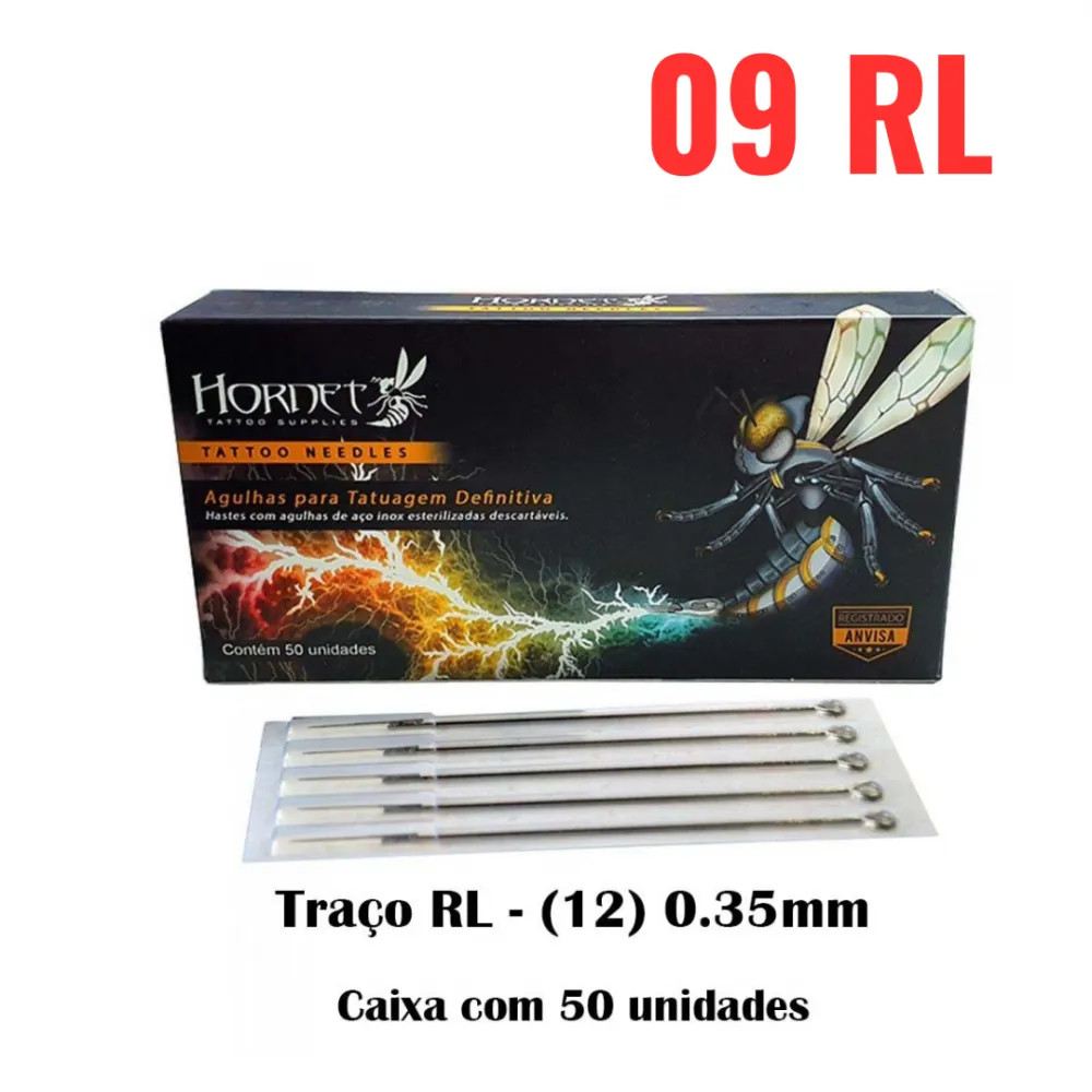 Questa Tattoo e Piercing - Agulhas HORNET - TRAÇO 1209 RL - Caixa 50 ...