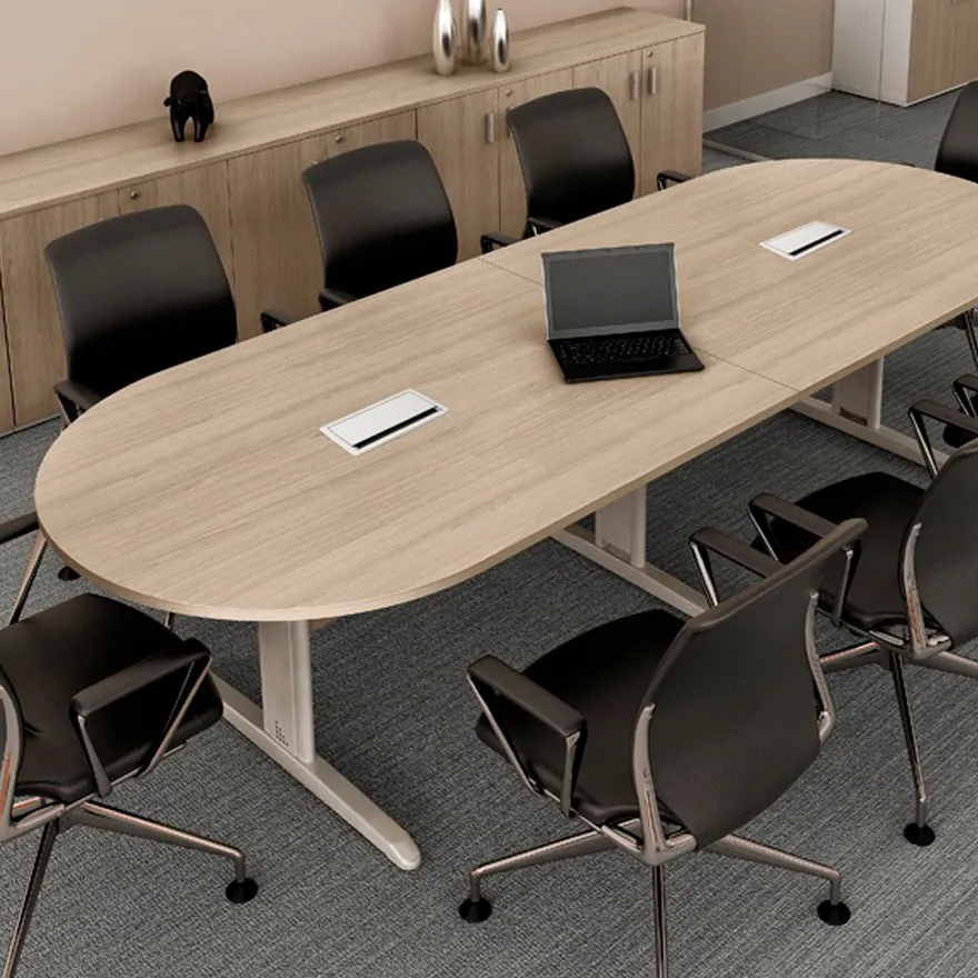 I9flex Móveis Para Escritório - Mesa Reunião Semi-Oval