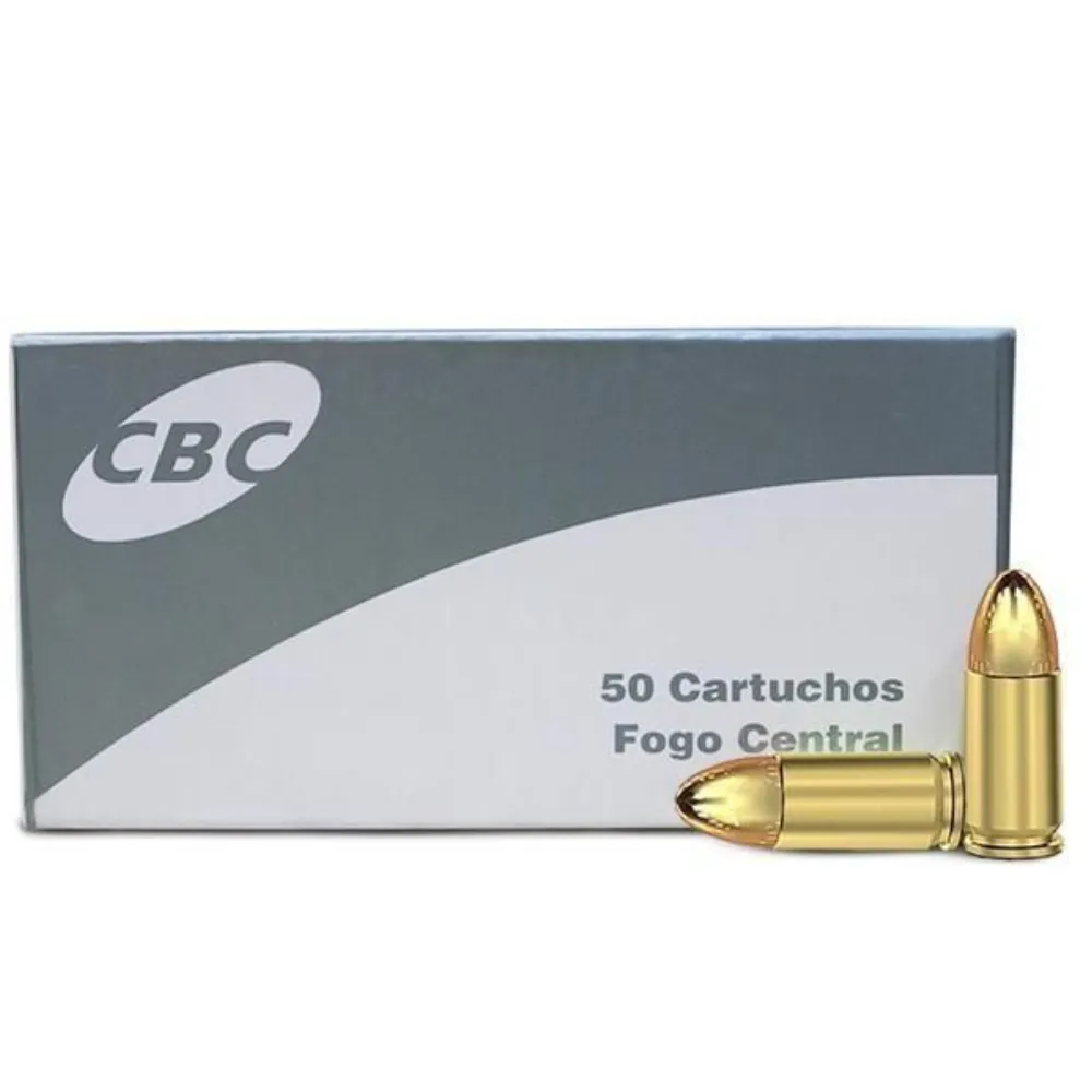 ALFA ARMERIA - MUNIÇÃO CAL. 9mm LUGER CBC 124gr CX C50