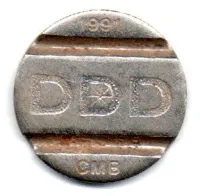 Numis Market - Ficha Telefônica - 1991 - DDD - CMB - Sistema Telebrás