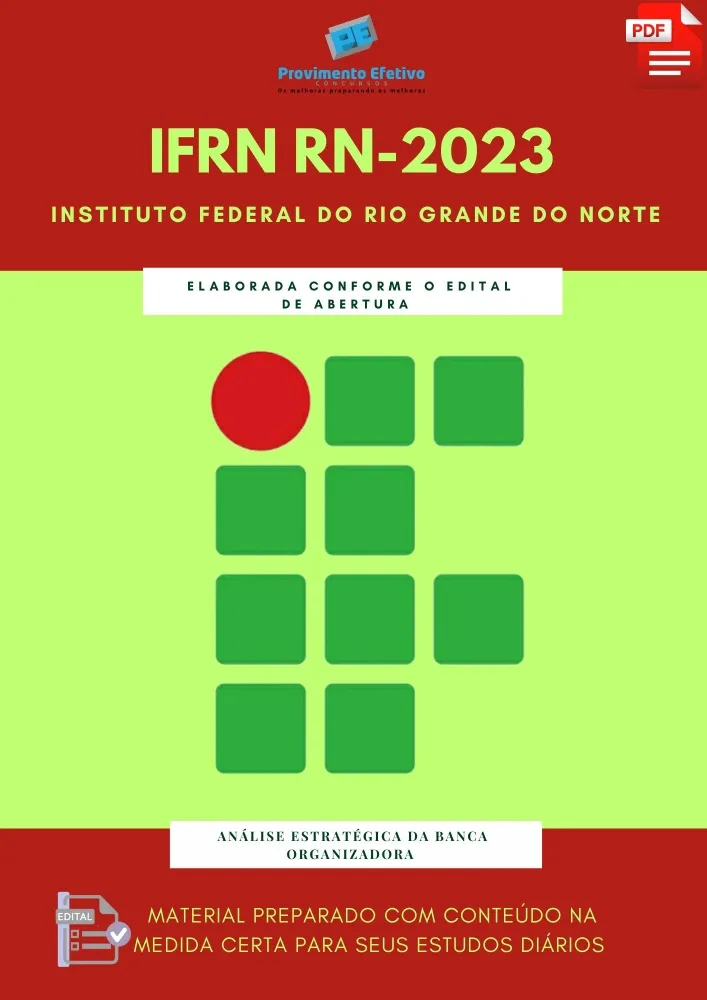 Provimento Efetivo Concursos - Apostila IFRN Concurso 2023