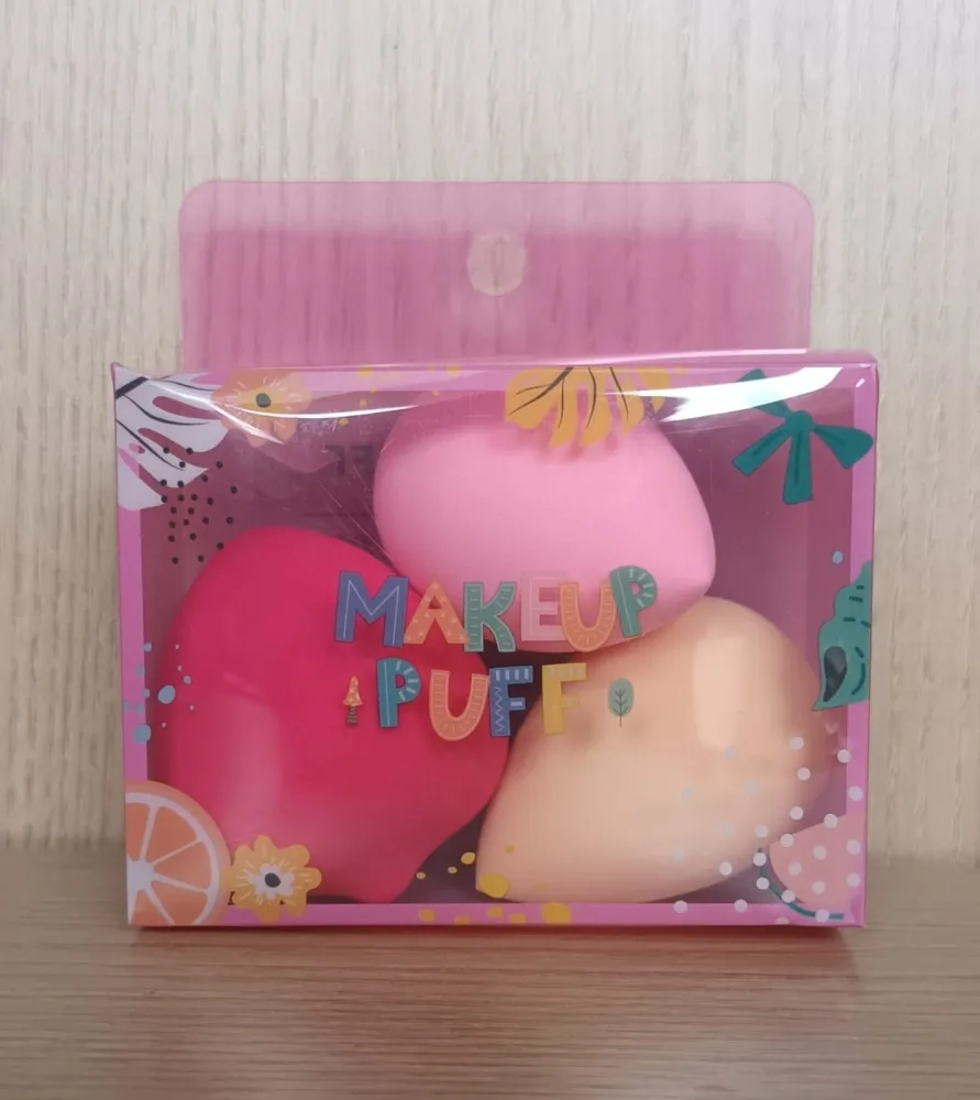 Paty Parfumerie - KIT ESPONJAS MAKEUP PUF COM 03 UND