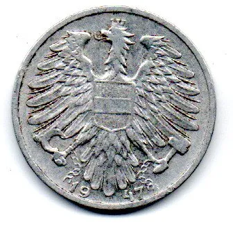 Numis Market - Áustria - 1947 - 1 Schilling