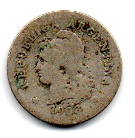 Numis Market - Argentina - 1908 - 10 Centavos