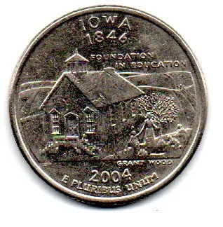 Numis Market - Estados Unidos - 2004D - 25 Cents - Iowa - State Quarter ...