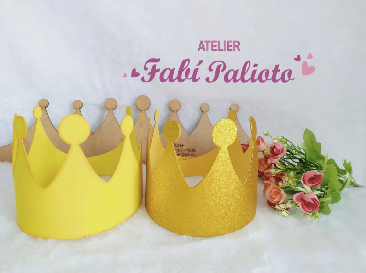 Atelier Fabi Palioto - G1.544 Gabarito de Moldes em MDF Coroa Faixa 2