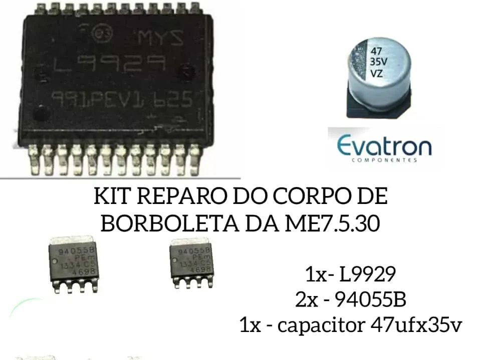 EVATRON COMERCIAL ELETRONICA - KIT REPARADOR ME7.5.30
