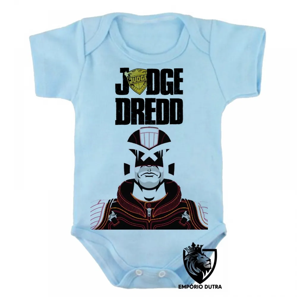 Empório Dutra - Body Bebê Infantil judge dredd juiz Sylvester Stallone