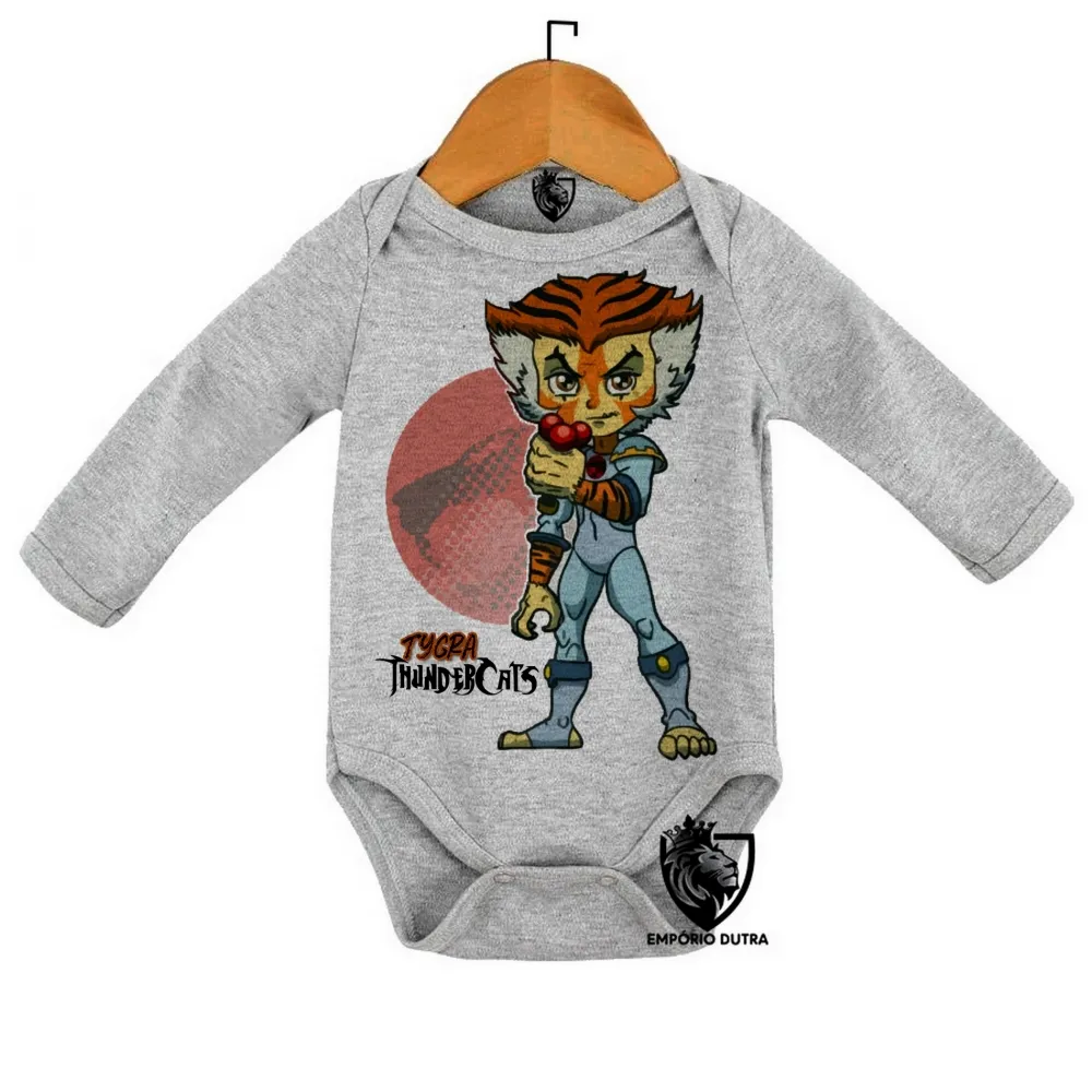 Empório Dutra - Body Bebê Infantil Thundercats Tygra tigre gato cat