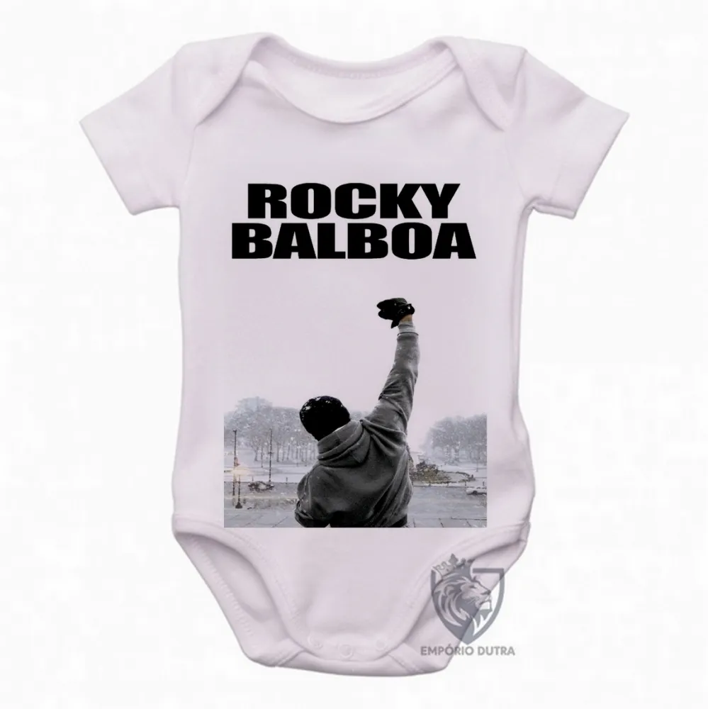 Empório Dutra - Body Bebê Infantil Sylvester Stallone rambo rocky ...