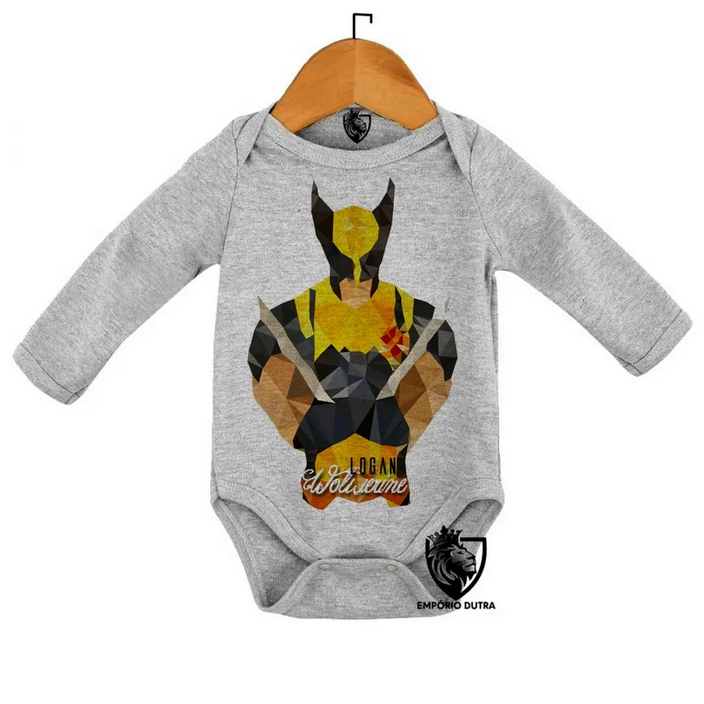 Empório Dutra - Body Bebê Infantil Logan Wolverine marvel x men