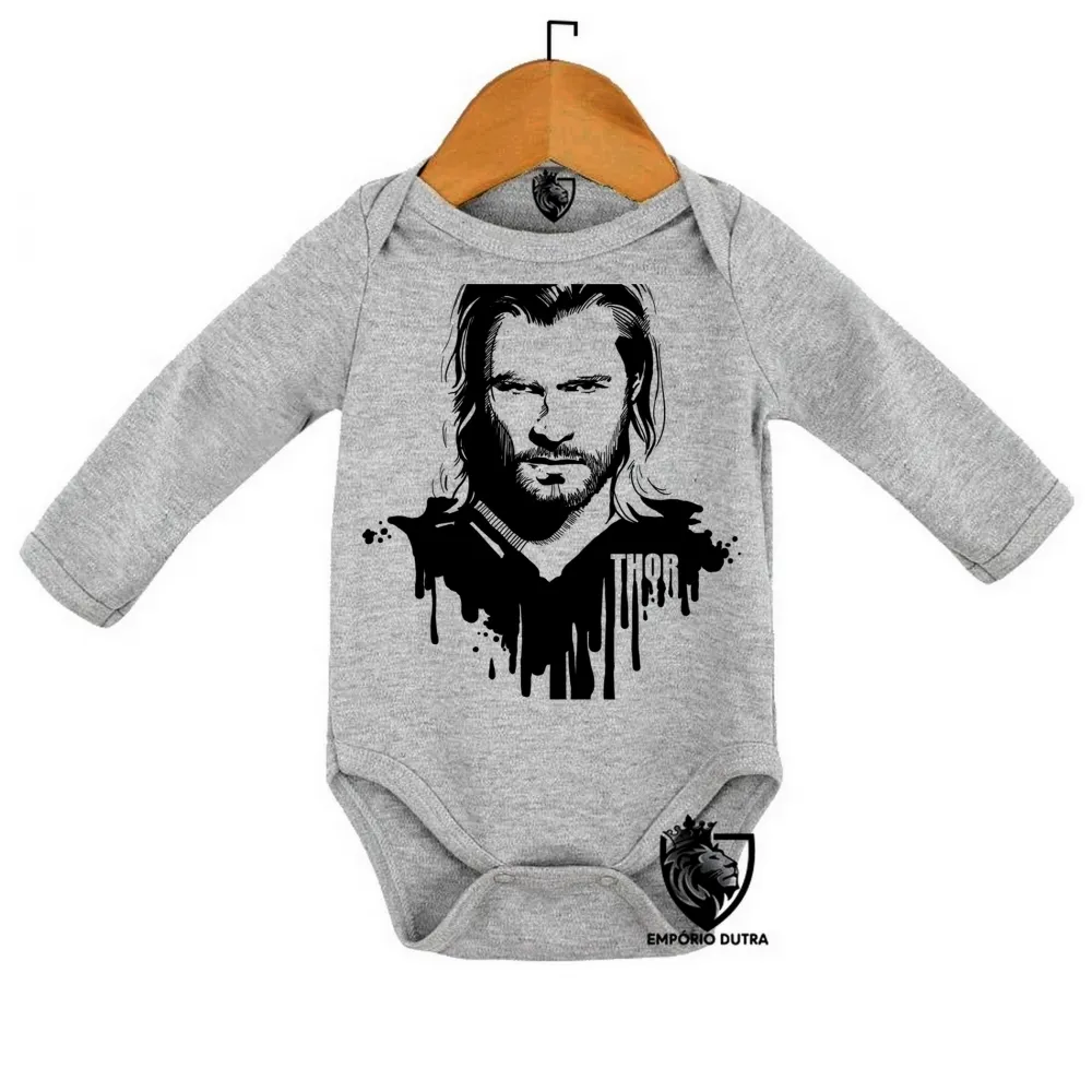 Empório Dutra - Body Bebê Infantil Thor Vingadores avengers marvel herói