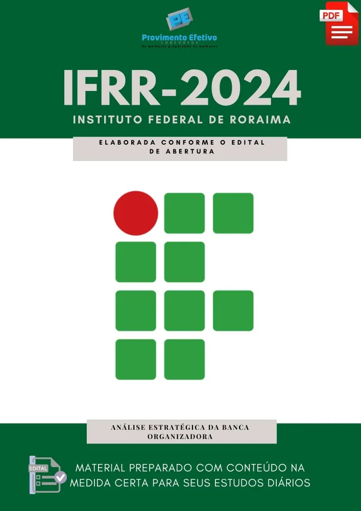 Provimento Efetivo Concursos - Apostila IFRR 2024