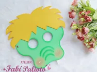 Atelier Fabi Palioto - G1.603 Gabarito de Moldes em MDF Máscara Cuca