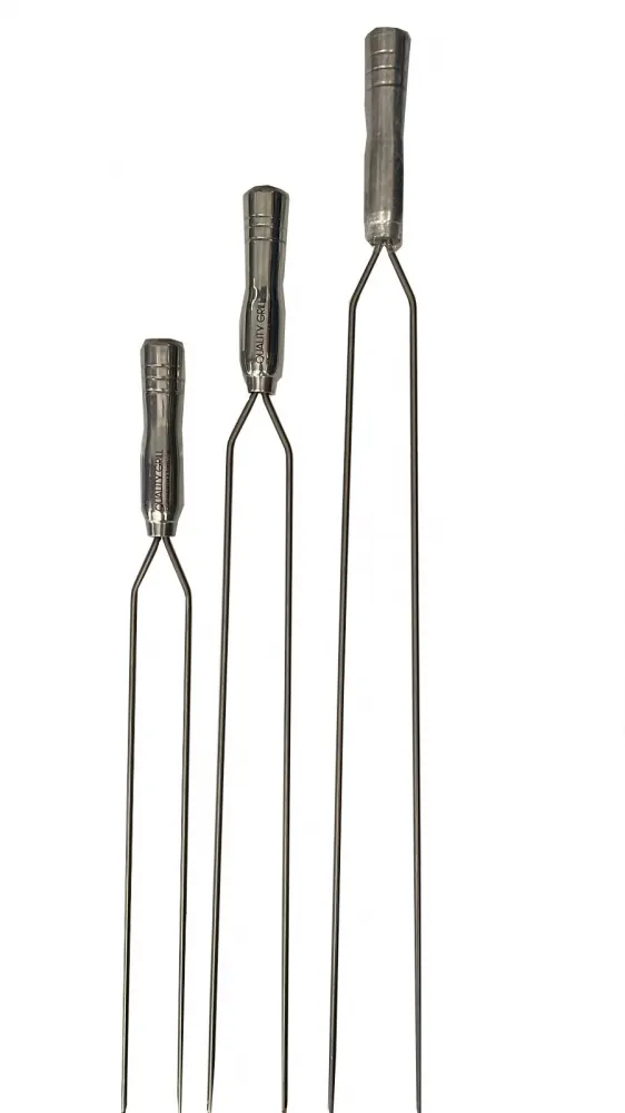 Churras & Cia - Espeto pra Churrasco Duplo Inox 304 50cm