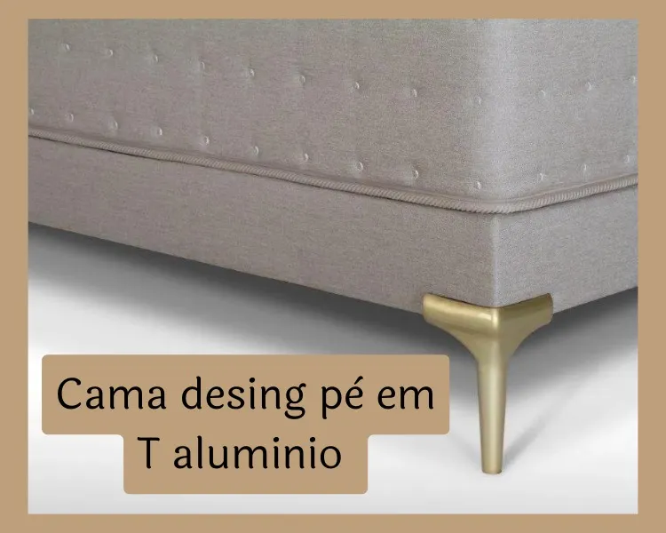 Alimac Home Decor - CAMA DESIGN INVERTIDA PES T ALUMINIO