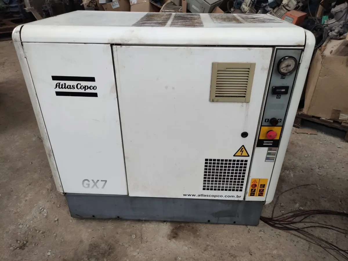 SOMETAL - Compressor Atlas Copco GX7 9 BAR 380V/2004 - Cód. 1360