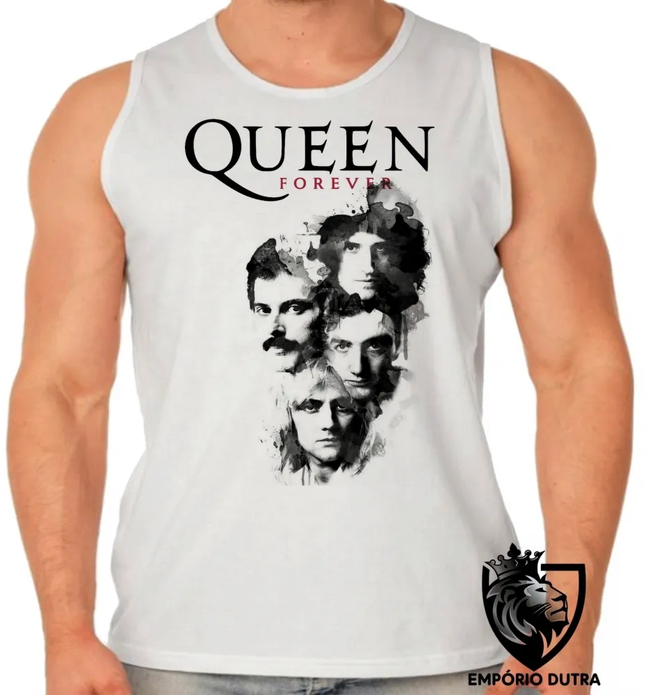 Empório Dutra - Camiseta Regata adulto ou infantil queen forever ...