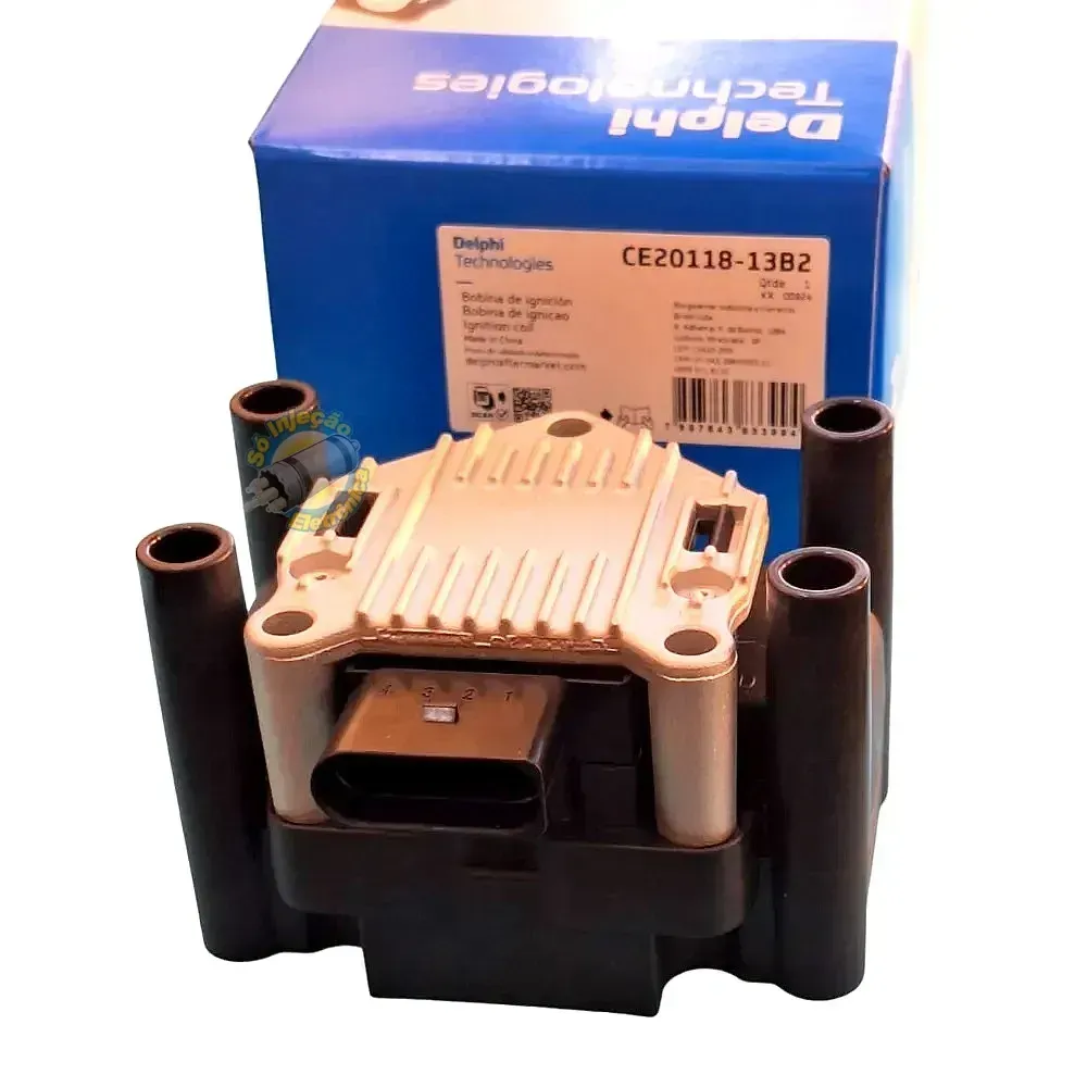 Só Injeção Eletrônica - Bobina de Ignição DELPHI VW Gol Parati 1.0Mi 8V ...