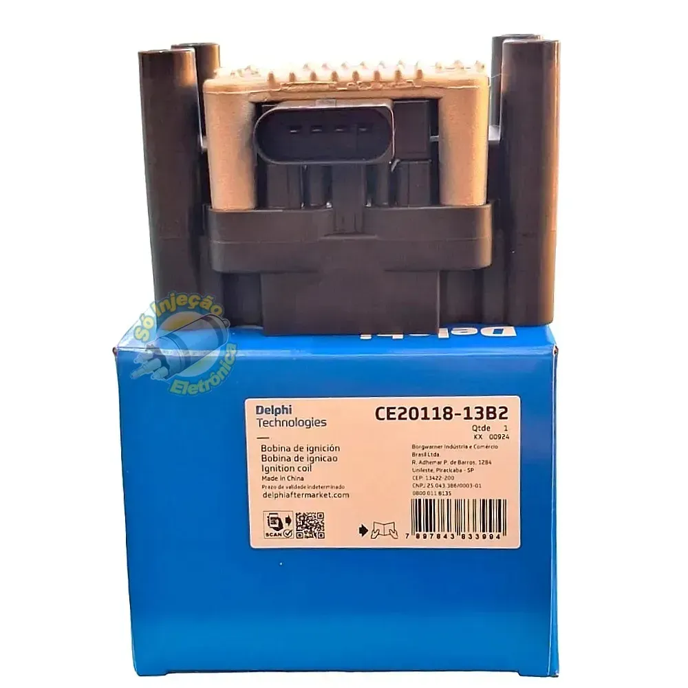 Só Injeção Eletrônica - Bobina de Ignição DELPHI VW Gol Parati 1.0Mi 8V ...
