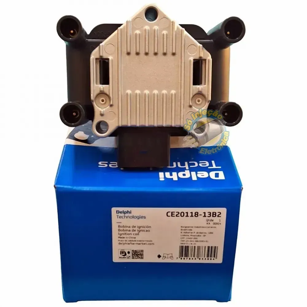 Só Injeção Eletrônica - Bobina de Ignição DELPHI VW Gol Parati 1.0Mi 8V ...