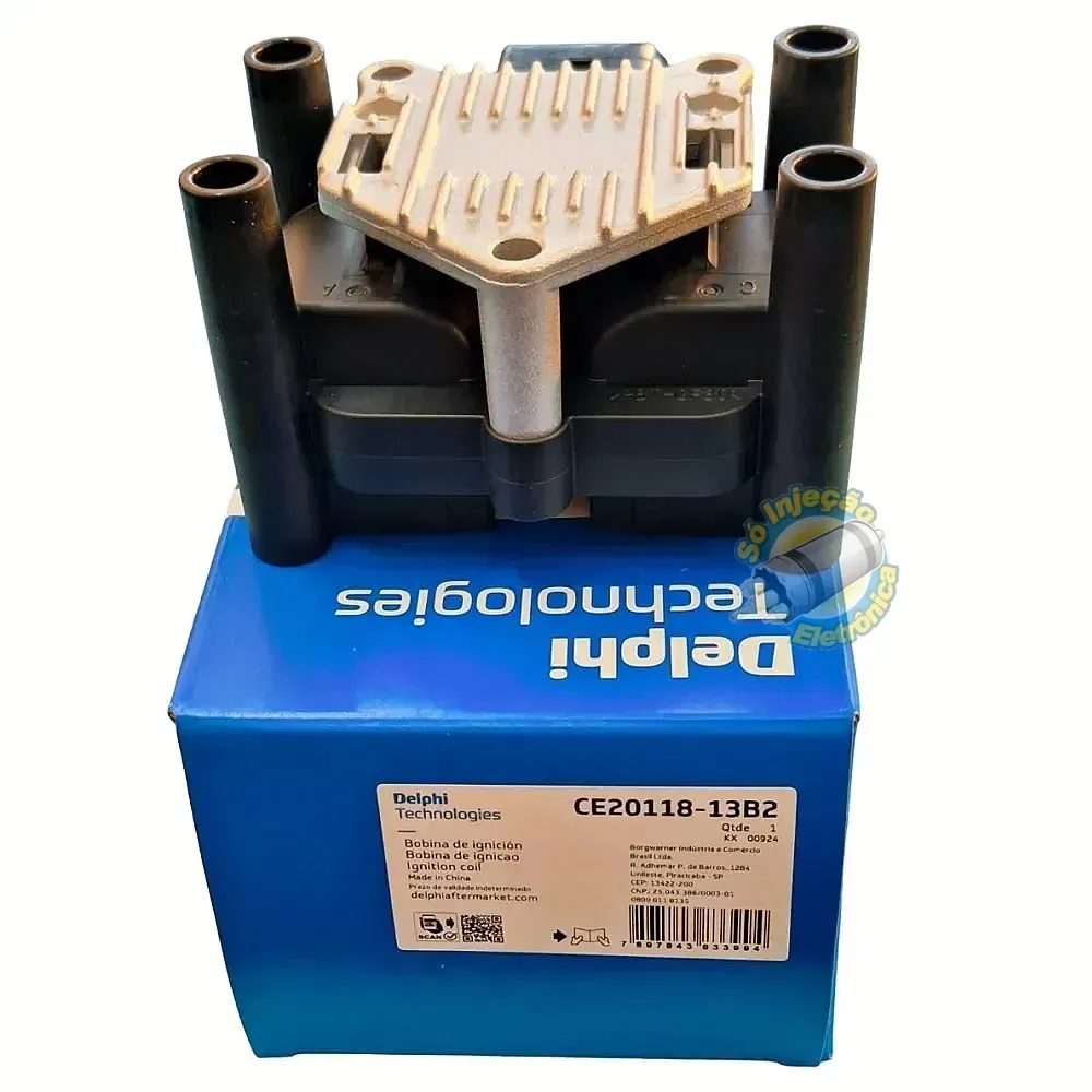Só Injeção Eletrônica - Bobina de Ignição DELPHI VW Gol Parati 1.0Mi 8V ...